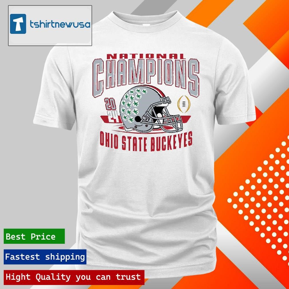 Best Ohio State Buckeyes 2024 National Champions Helmet Unisex Shirts ...