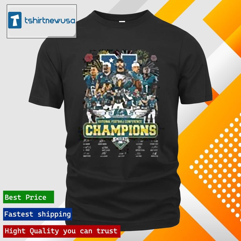 Funny Eagles 2025 National Football Conference Champions T-Shirt ...