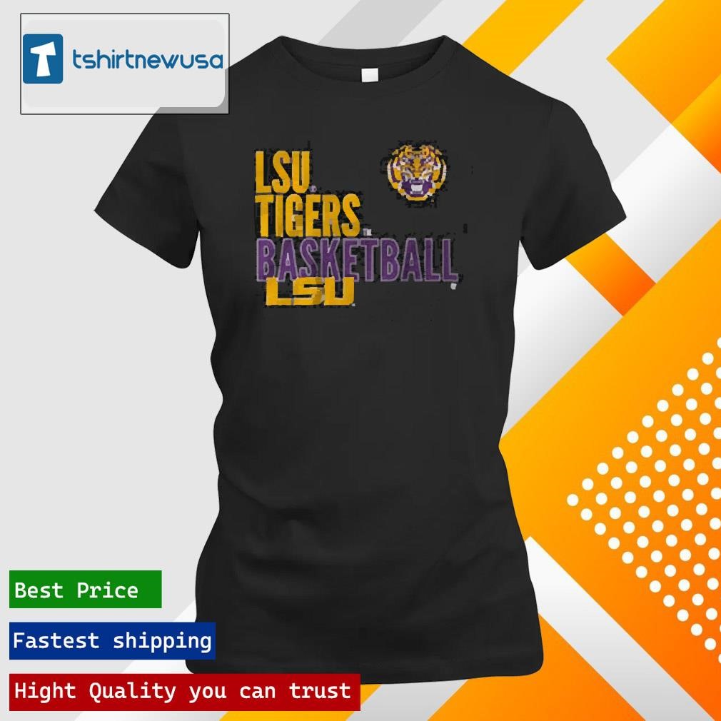 Funny LSU Basketball Text Logo Overlay 2025 T Shirt, hoodie and long ...