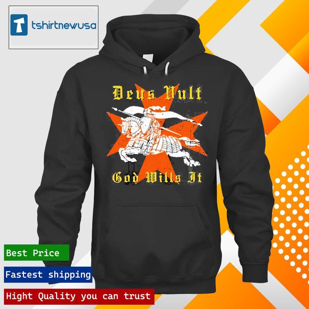 Official Learn Latin Deus Vult Maltese Cross God Wills 2025 T Shirt ...