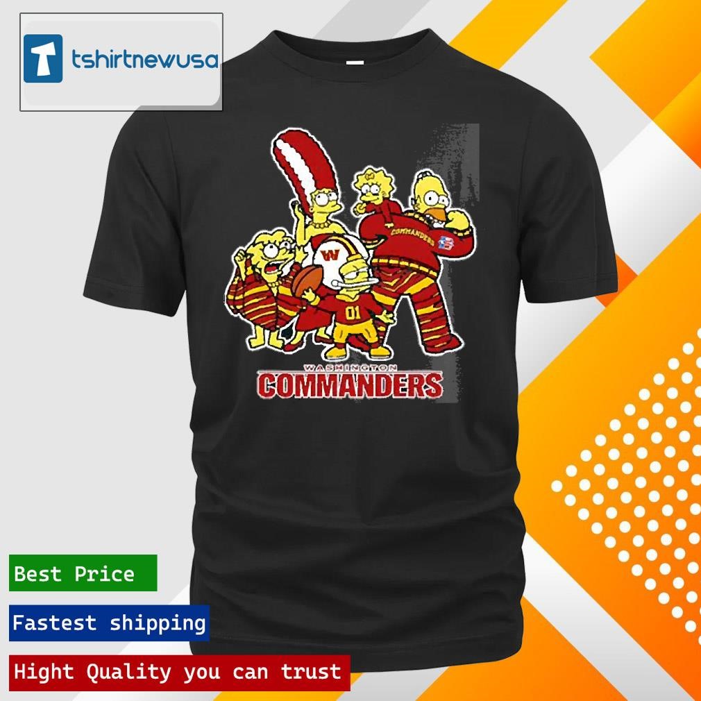 Top The Simpson Family Washington Commanders Football Fan 2025 Shirts ...