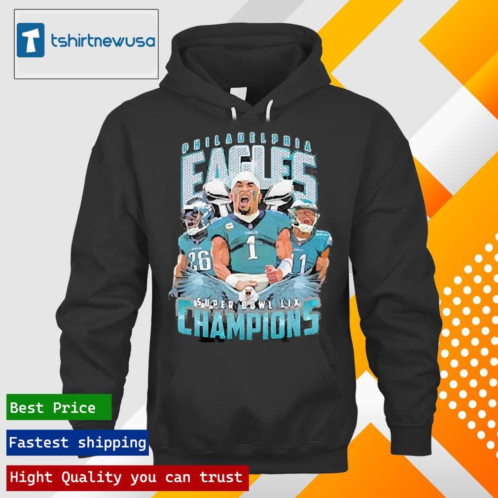Funny Philadelphia Eagles Champions Super Bowl Lix Jalen Hurts Saquon Barkley And A J Brown 2025 ...