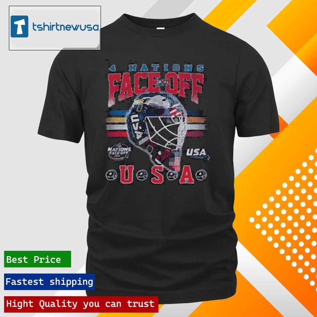 Official Men’s Navy USA 2025 4 Nations Face Off Goalie Mask Shirts ...