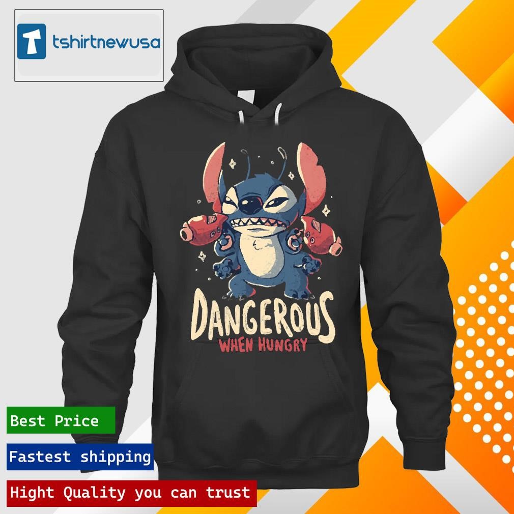 Official Stitch Highly Dangerous When Hungry 2025 T-Shirt, hoodie and ...