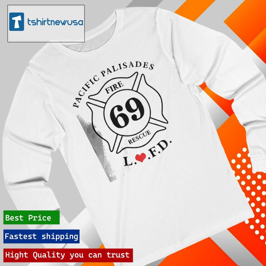 Original Men’s Retro LAFD Fire Station 69 Pacific Palisades 2025 Shirts ...
