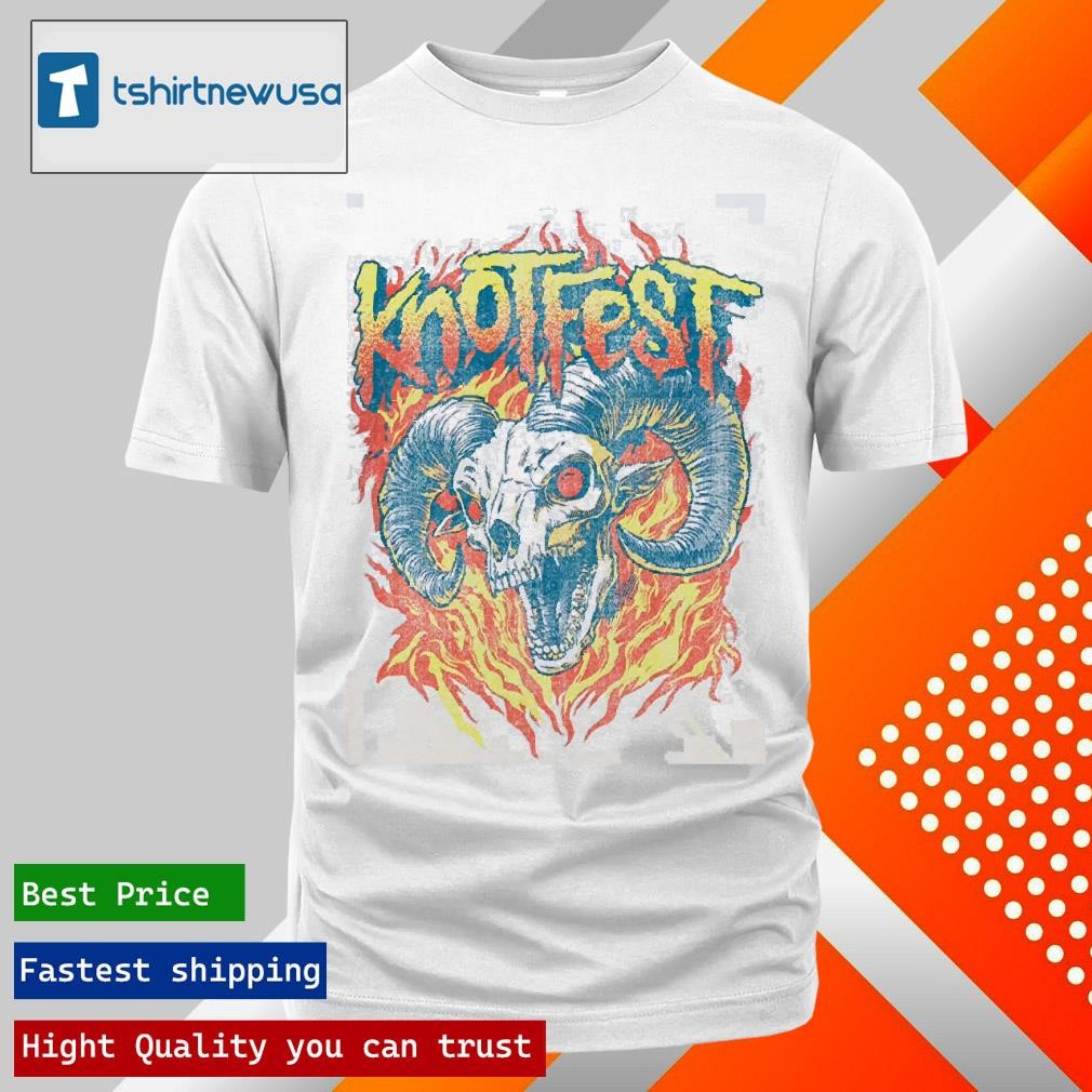 Original Slipknot Knotfest Australia 2025 Merch Fiery Goat Skull ...