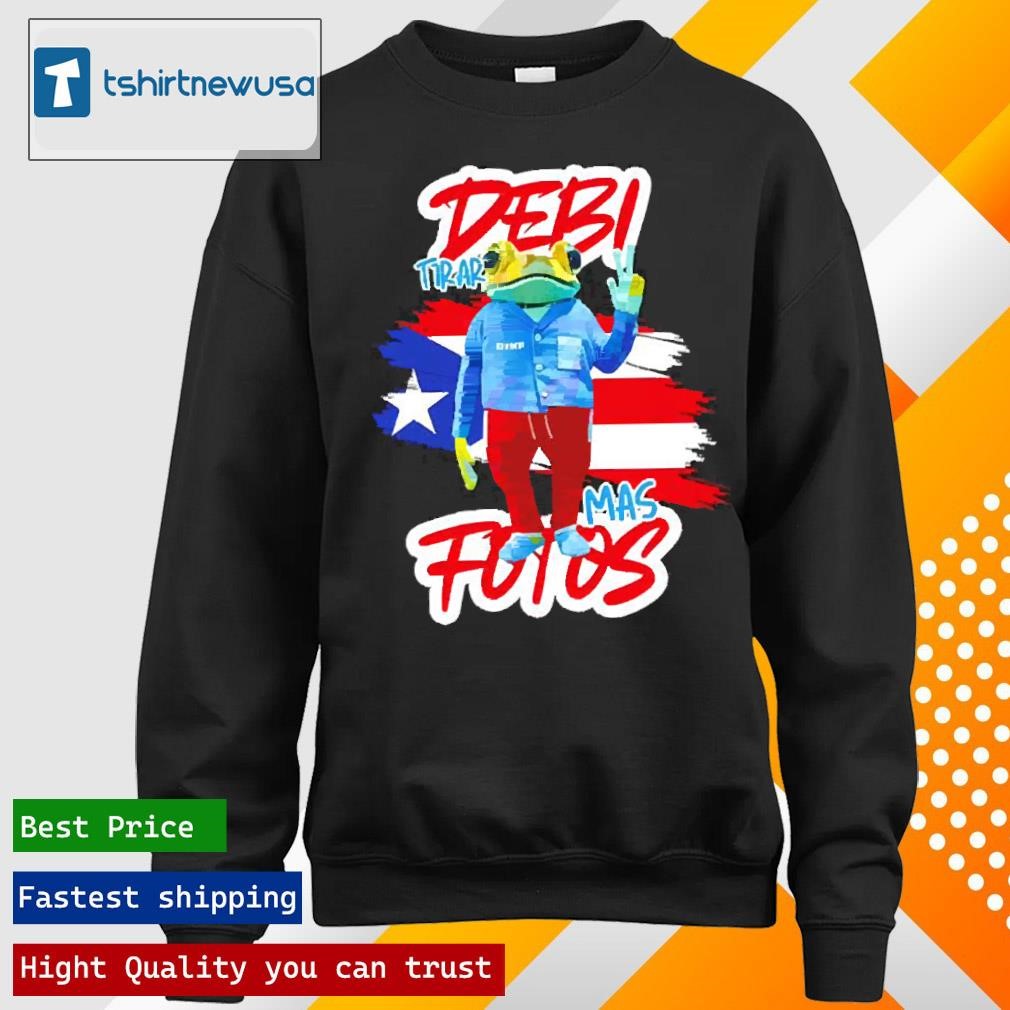 Premium Frog Debi Tirar Mas Fotos Bad Bunny album Puerto Rico flag 2025 ...