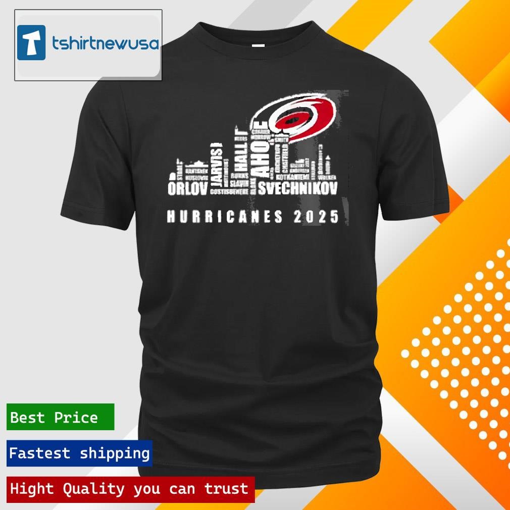 Top Carolina Hurricanes 2025 All Name Players Skyline Shirts, hoodie ...
