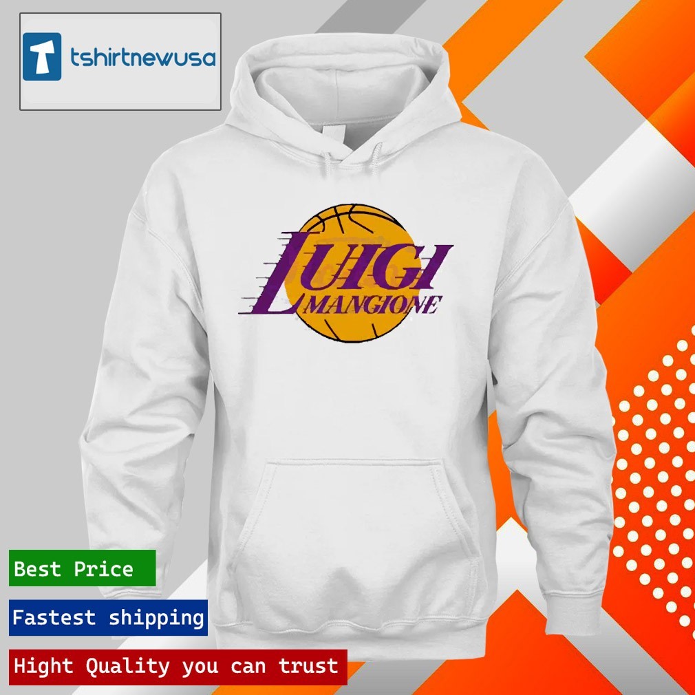 Awesome Luigi Mangione Los Angeles Lakers Parody 2025 T Shirt, hoodie ...