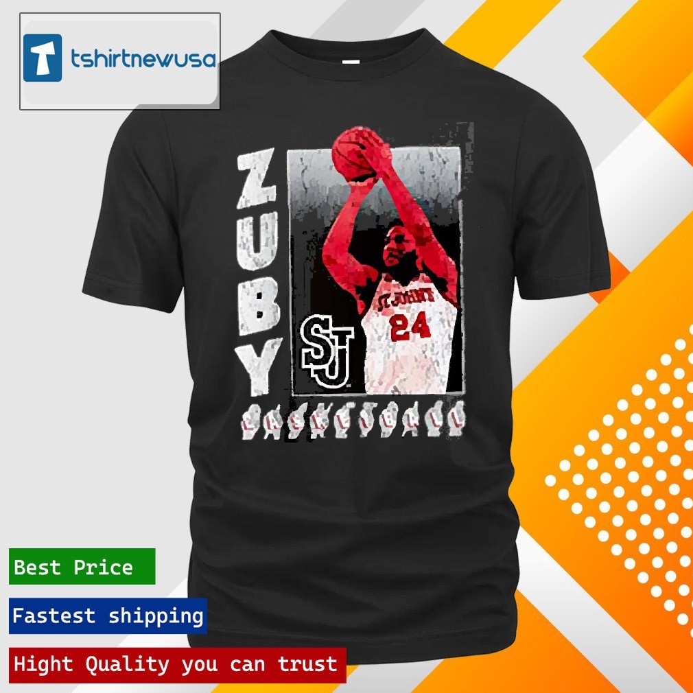 Official Zuby Ejiofor St Johns Basketball Box Graphic 2025 Shirts - Marcazo