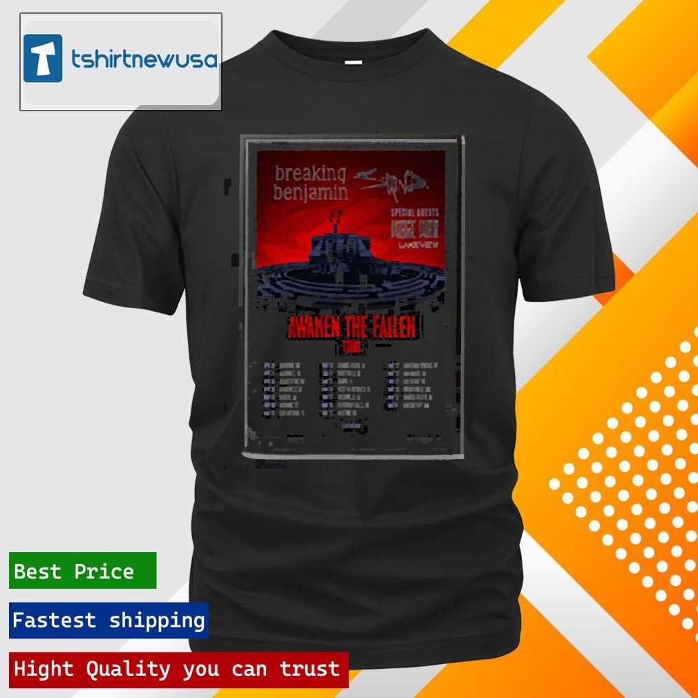 Original Poster Breaking Benjamin Awaken The Fallen Tour 2025 Portrait ...